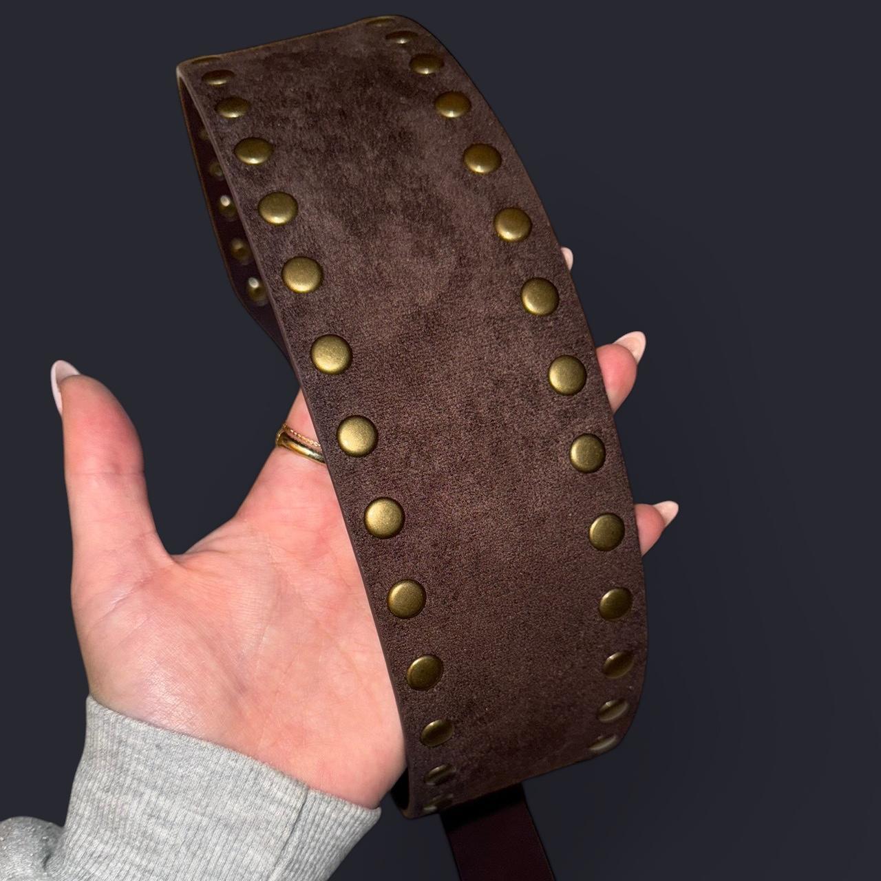 NWT: Princess Polly Spheres Stud Belt Dark Brown S/M... | Depop