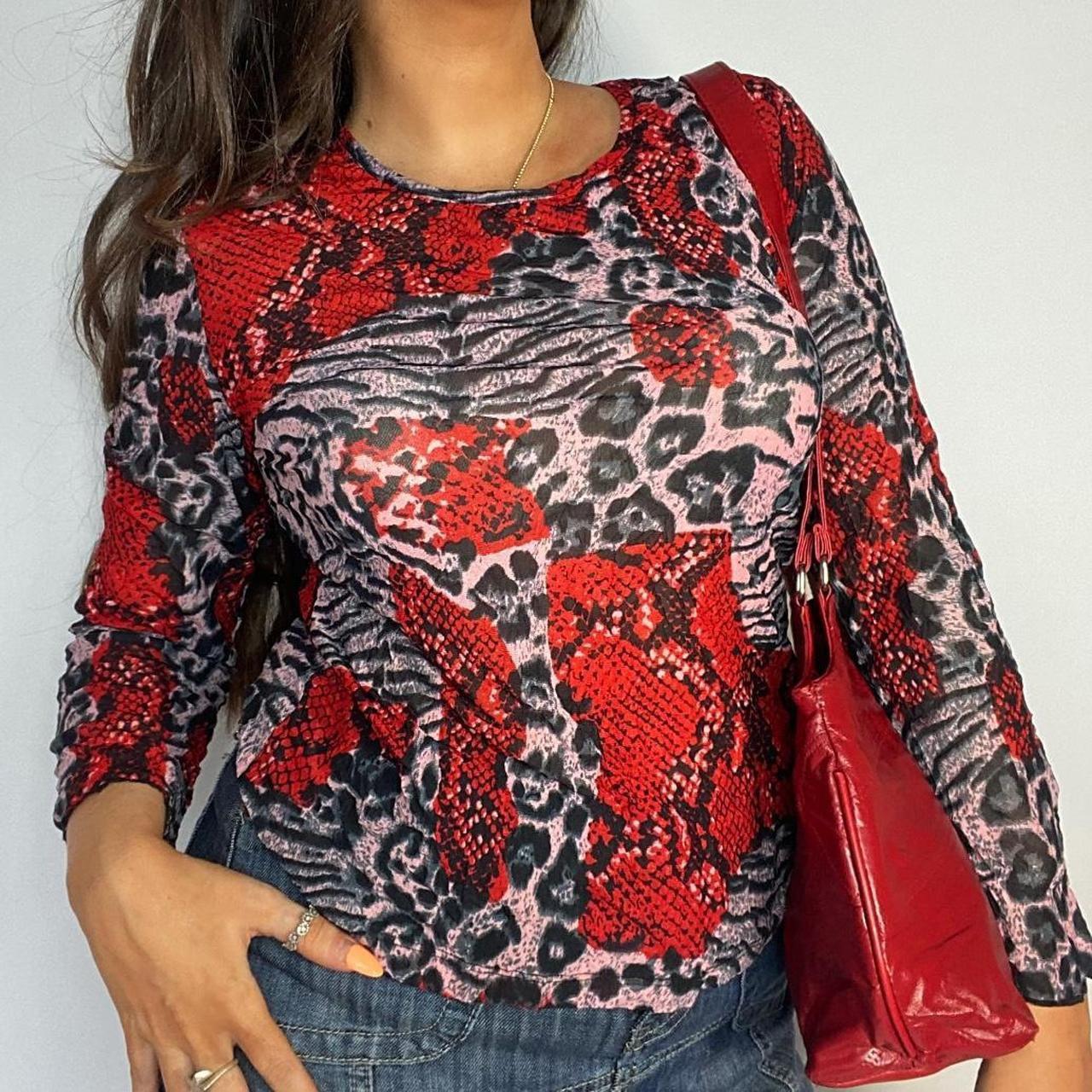 Vintage early 2000s y2k leopard print and snake... | Depop