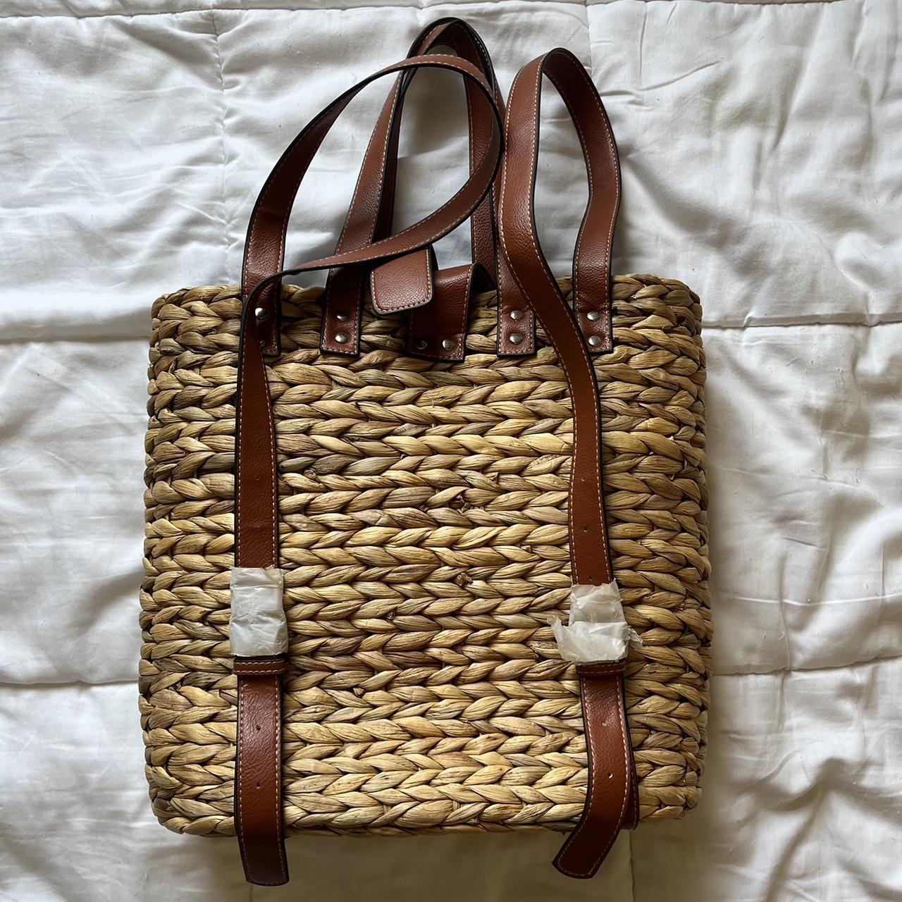 Wicker backpack beach bag 🌿🌿🌿 - love love this,... - Depop
