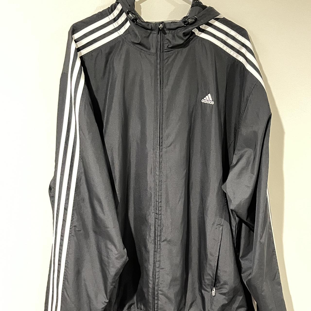 Men’s Adidas jacket. Windbreaker/athletic material.... - Depop