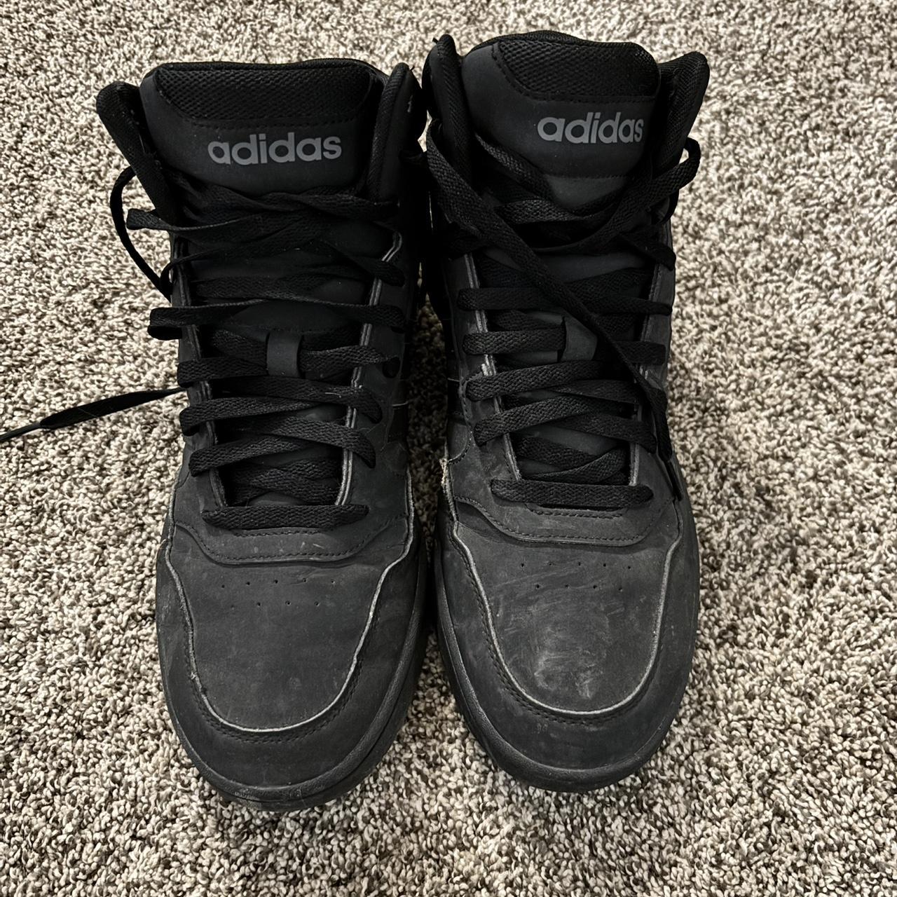 black adidas high tops | Depop