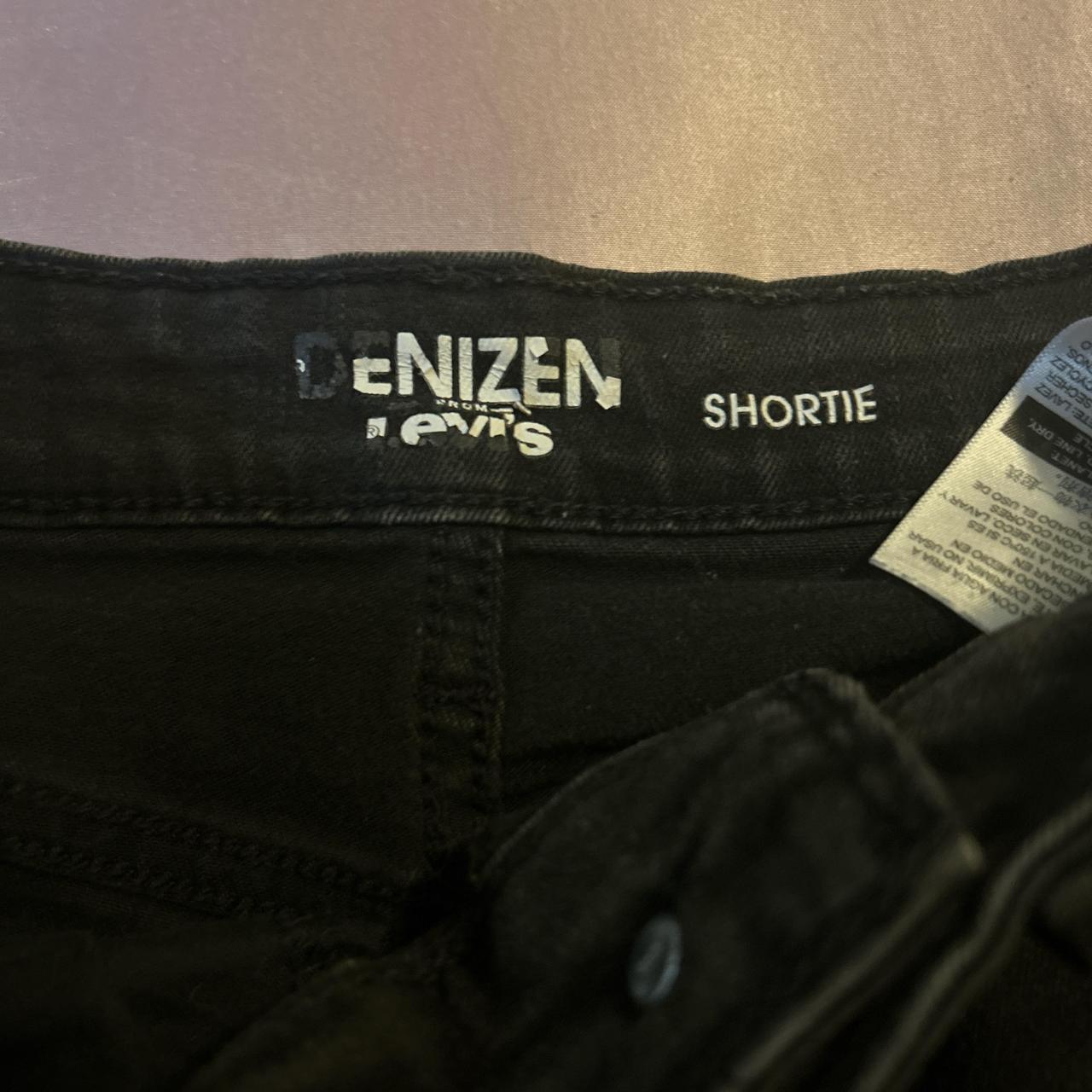 black jean shorts! Labels a bit worn but good... - Depop