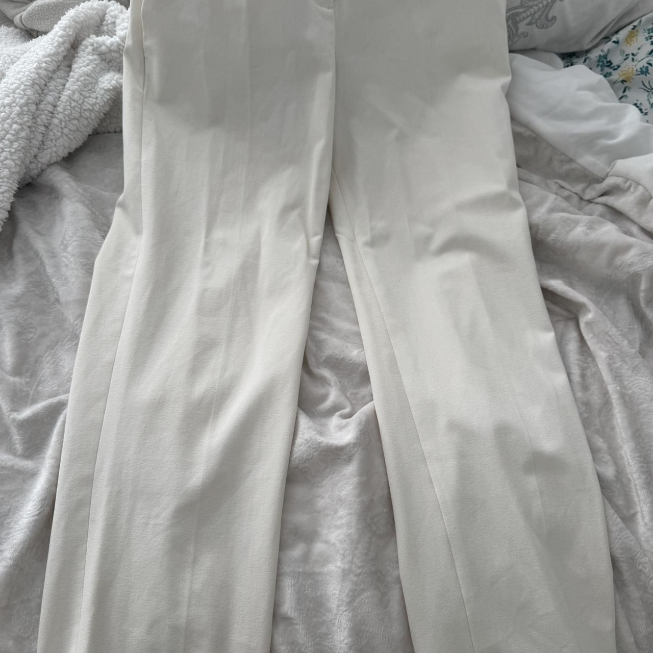 White/cream trousers from express. Soft wear and... | Depop