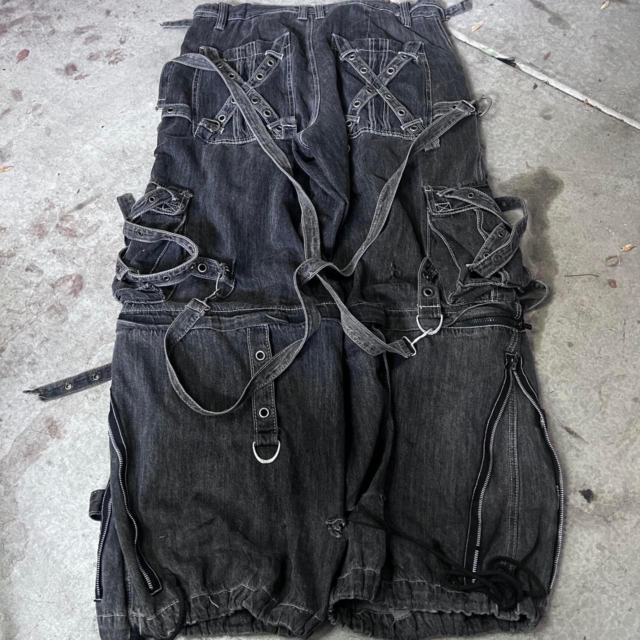 Tripp NYC Men's Black Jeans tripp nyc “x-strap”... - Depop