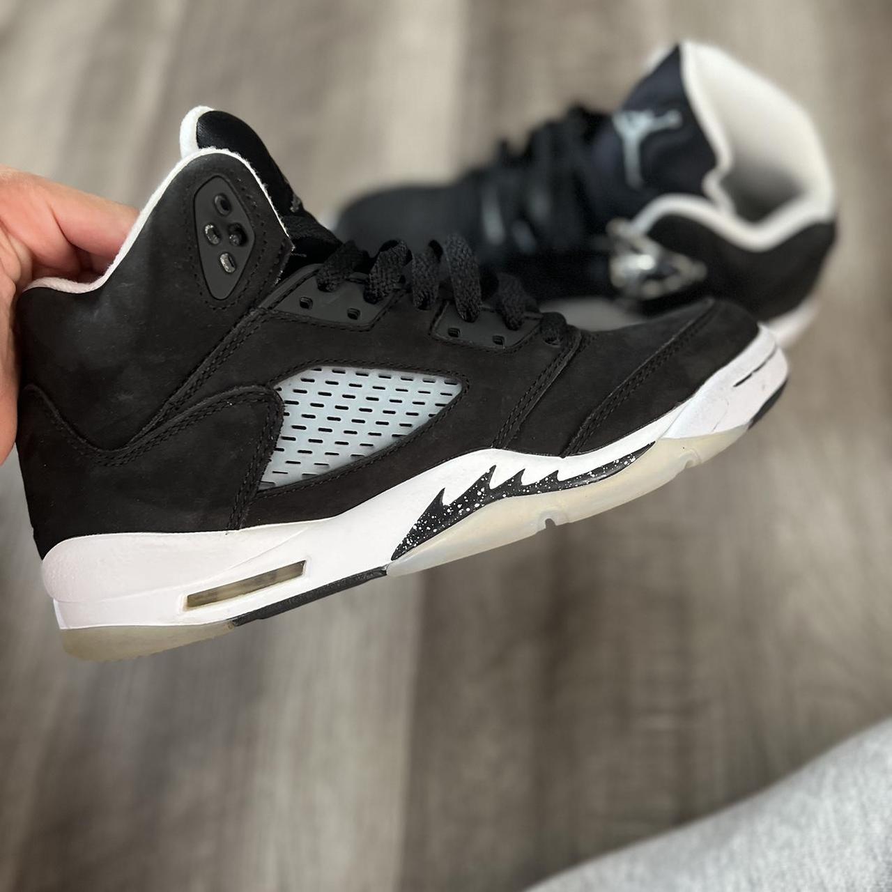 6.5Y=8 women Jordan 5s Retro Oreo Like new -worn... - Depop