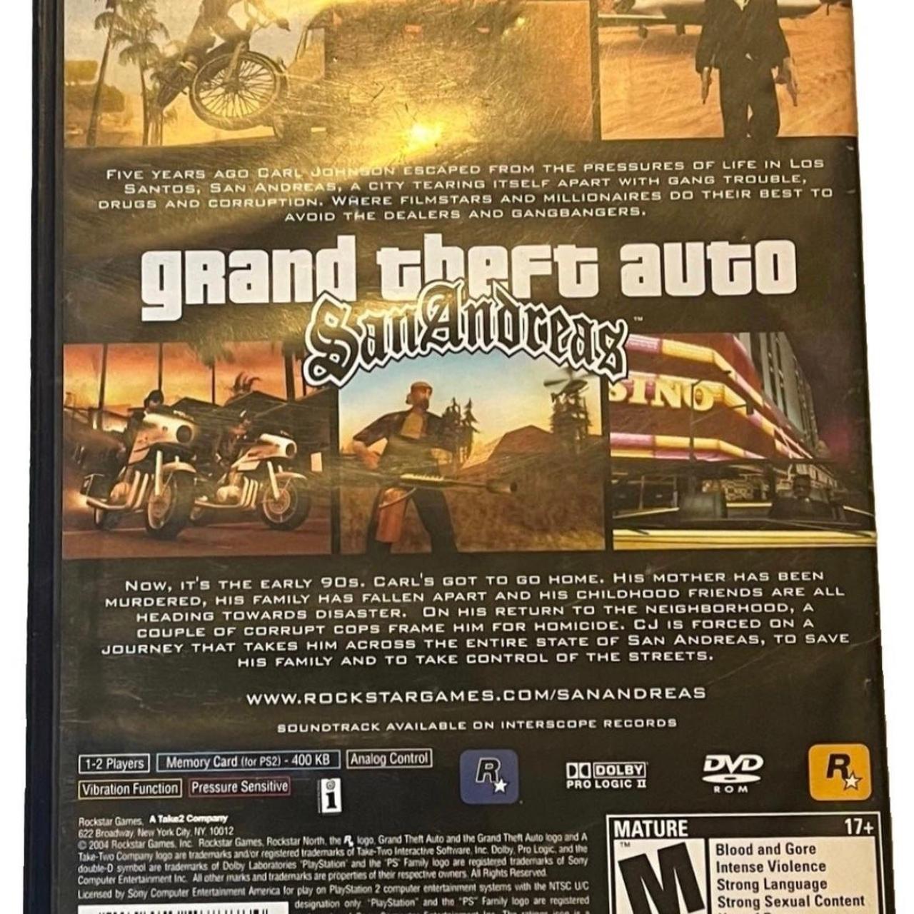 Grand Theft Auto San Andreas Greatest Hits case and... - Depop