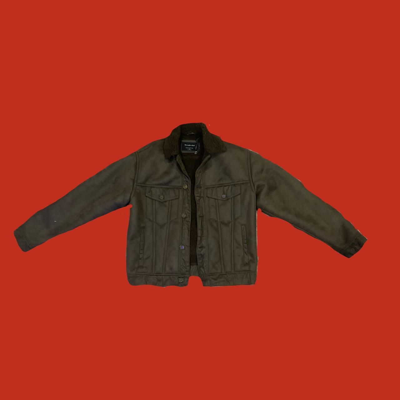 ABERCROMBIE LEATHER JACKET W FUR INSIDE - Depop