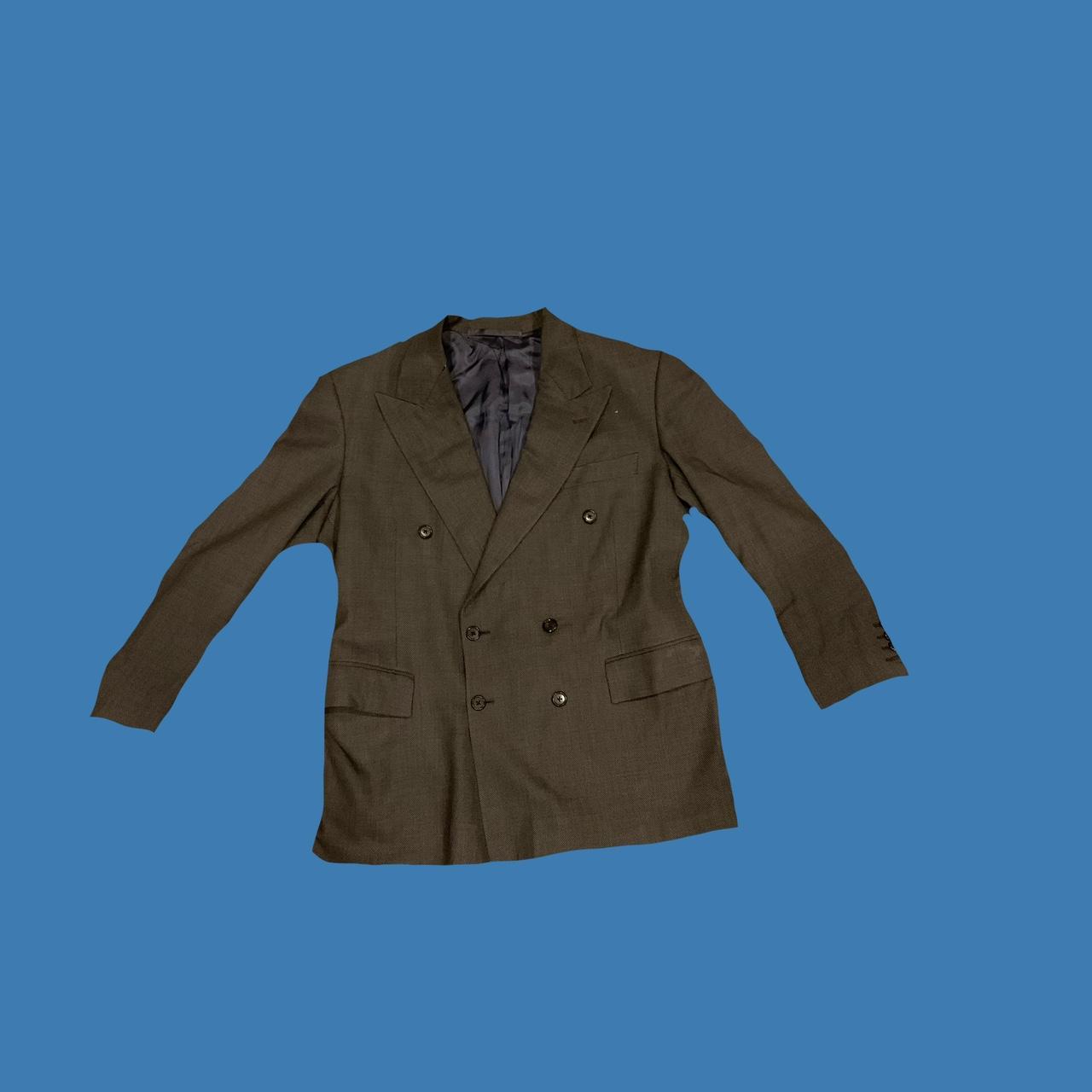 OVERSIZED BLAZER MEN GREY N BLACK SIZE L - Depop