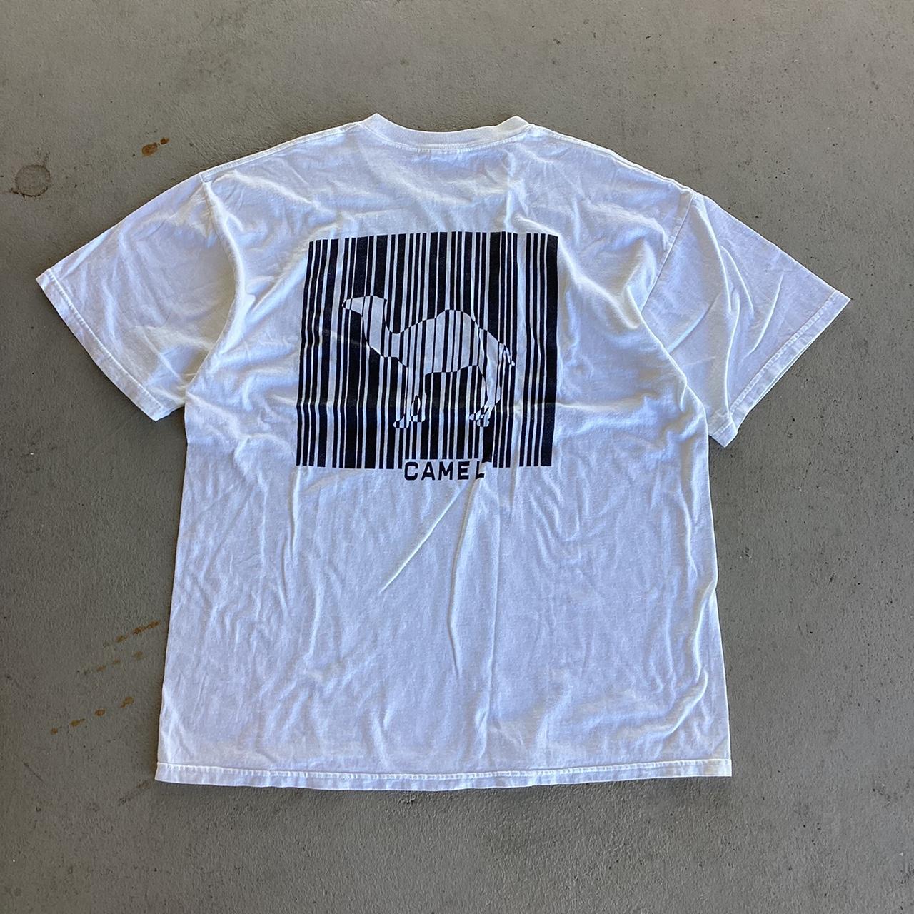 Vintage Camel barcode shirt size XL. Some stains on... - Depop