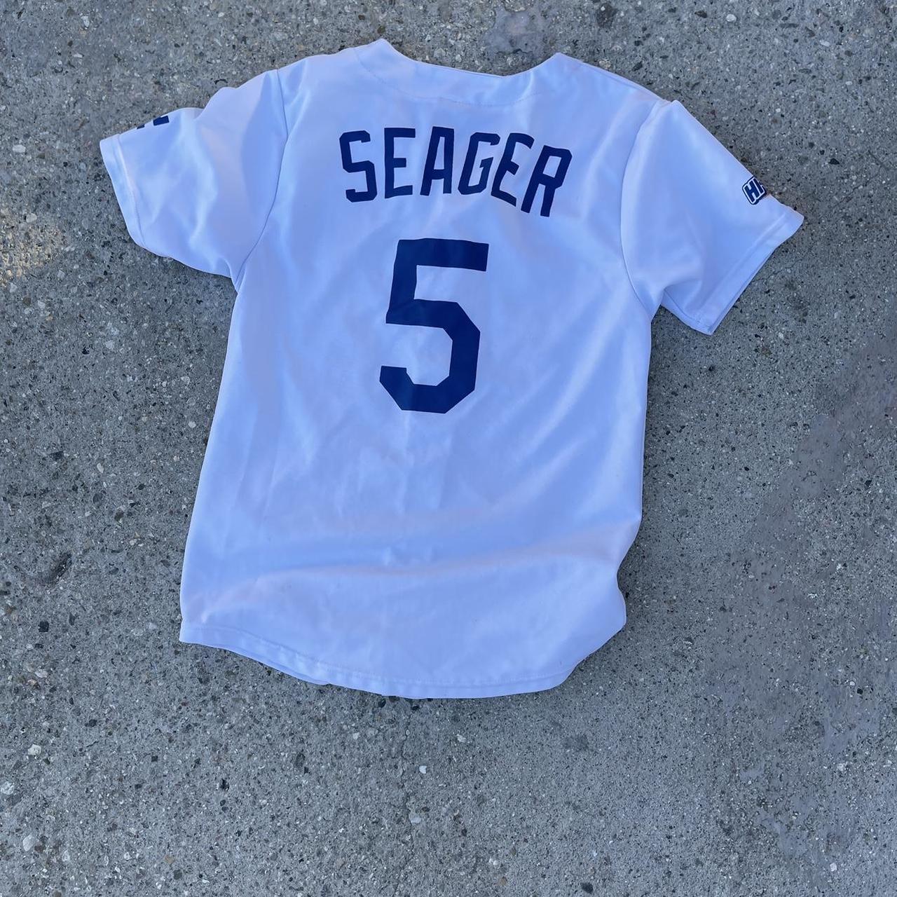 White dodger youth XL jersey #dodgers #depop... - Depop