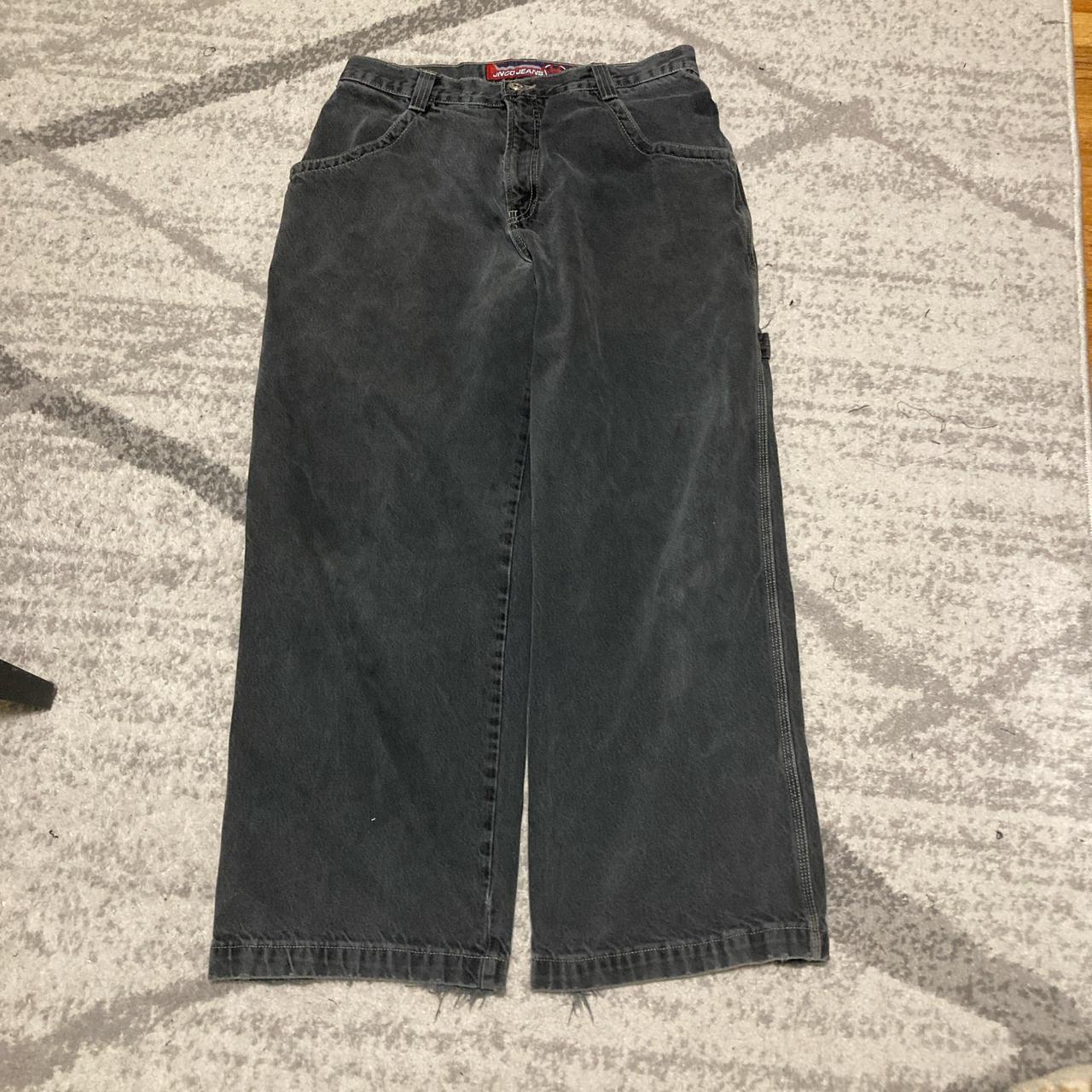 JNCO Men's Black Jeans Perfect fit jnco 90s/00s... - Depop