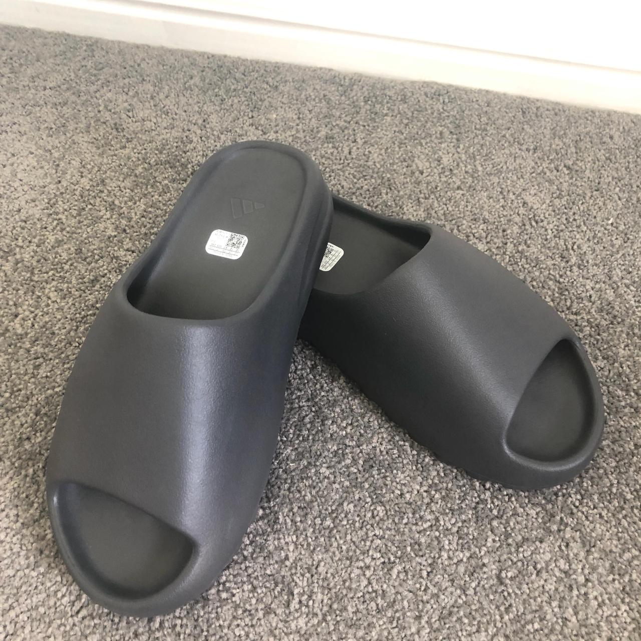 %100 authentic Onyx Yeezy/adidas slides Size UK12... - Depop