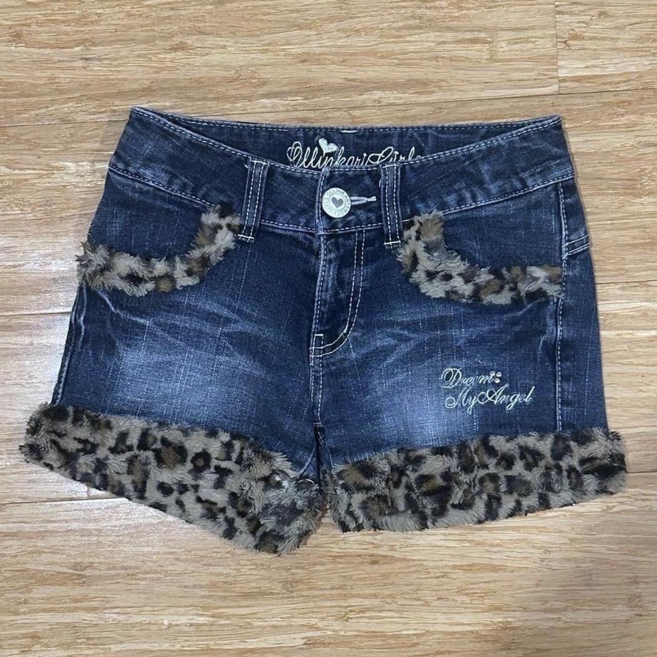 japanese brand jenni -> denim shorts with cute fur... - Depop