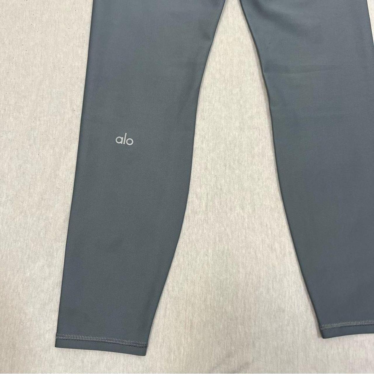 alo Steel Blue Leggings Size Small Waist: 11... - Depop