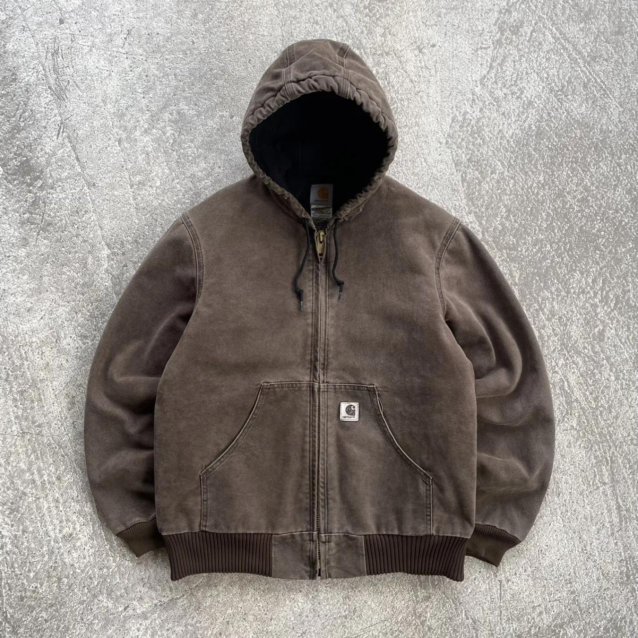 Carhartt Men's Brown Jacket Vintage Carhartt J130... - Depop