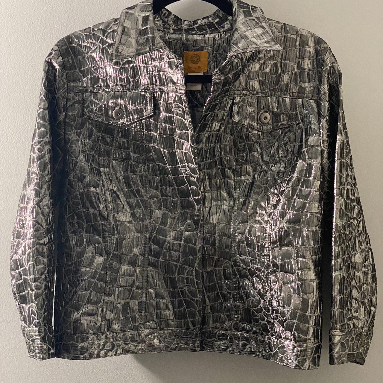 Faux snakeskin jacket - Depop