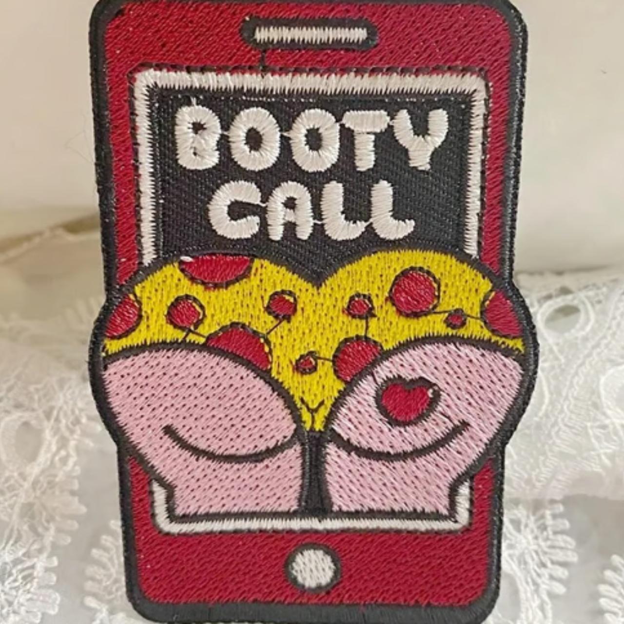 Iron on patch Booty Call -J Brand new Measurement:... - Depop