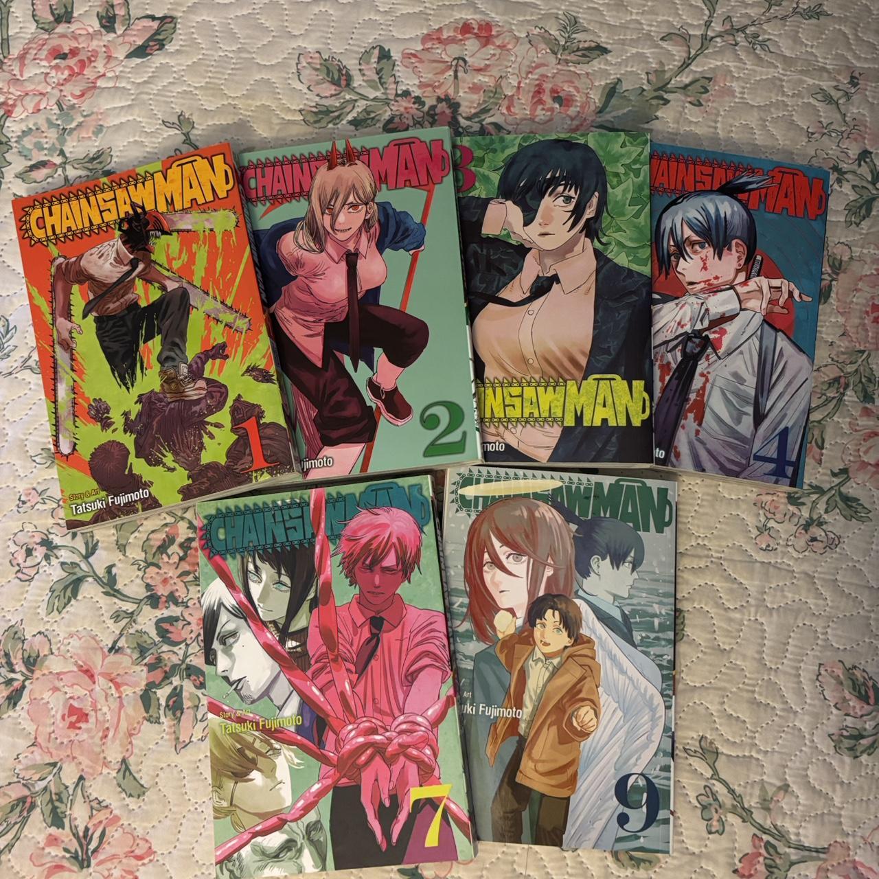 chainsaw man / csm volumes 1-4, 7, and... | Depop