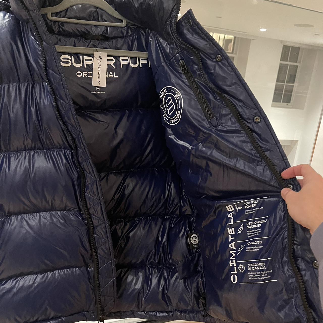 SUPER PUFF MENS MEDIUM COLOR: ADMIRAL - Depop