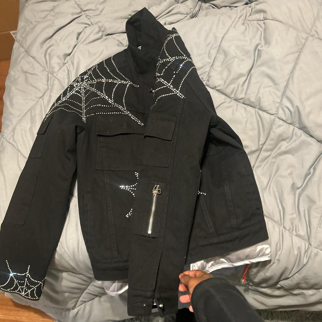 Sp5der rhinestone vest will ship next day size S | Depop