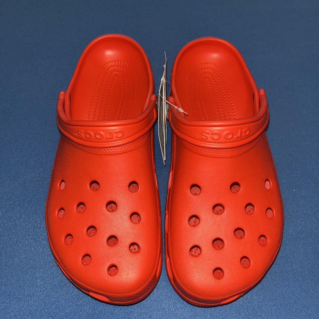 Red Crocs Still has tags Men’s-9 Woman’s-11 Too big... | Depop