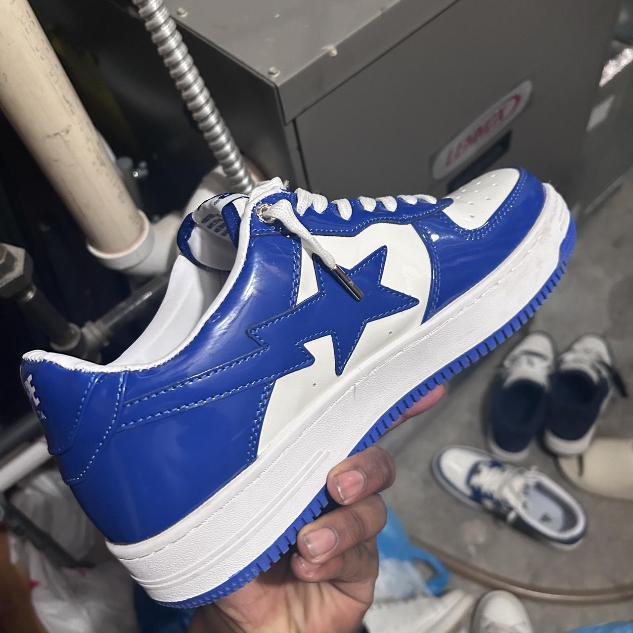 Blue Bapestas - Depop