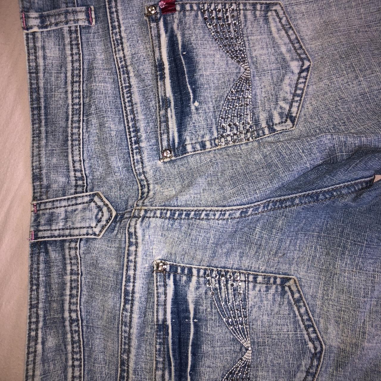 Monday denim, knee length shorts, worn but no stains... - Depop