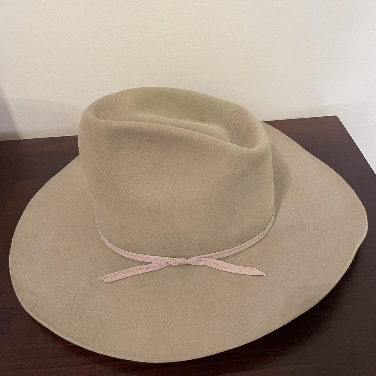 Beaver felt skin cowboy hat Size 7 and... - Depop