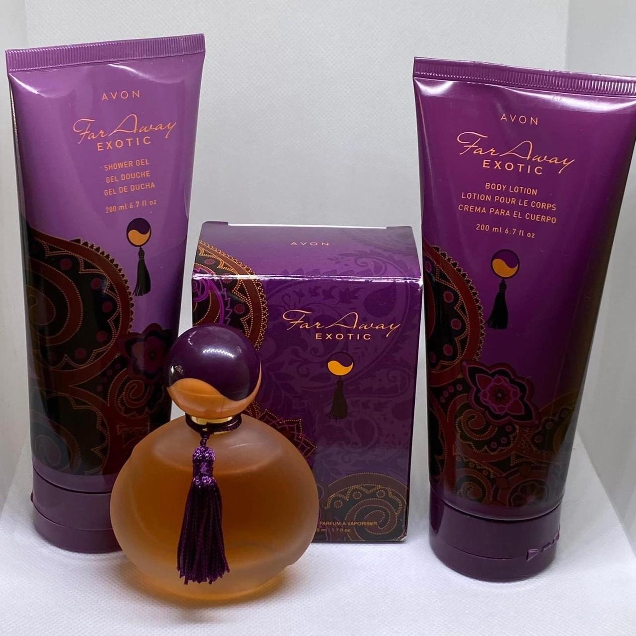 *RETIRED* NEW Avon Far & Away Exotic Perfume Shower... | Depop