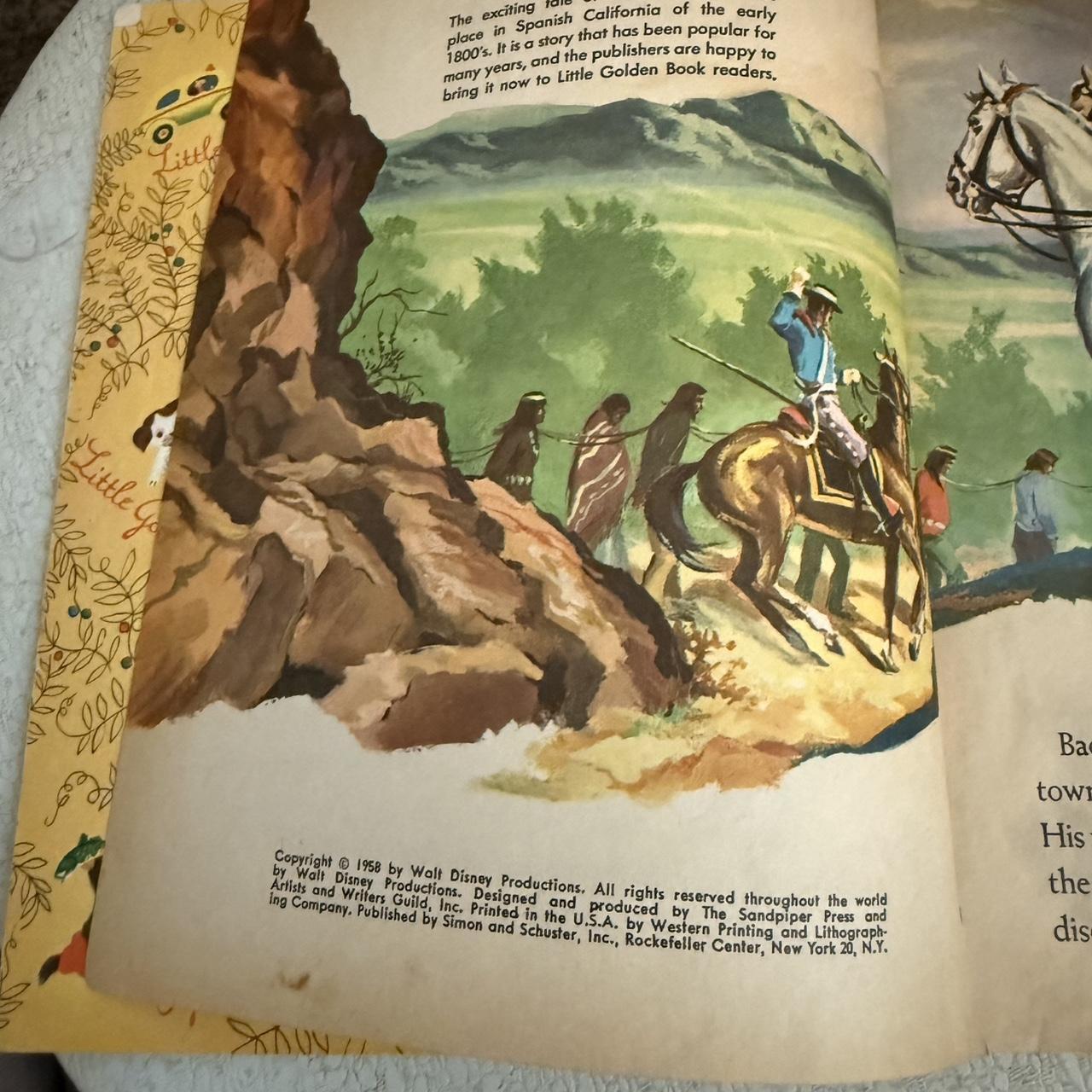 1958 edition Walt Disney Zorro Little Golden Book,... | Depop