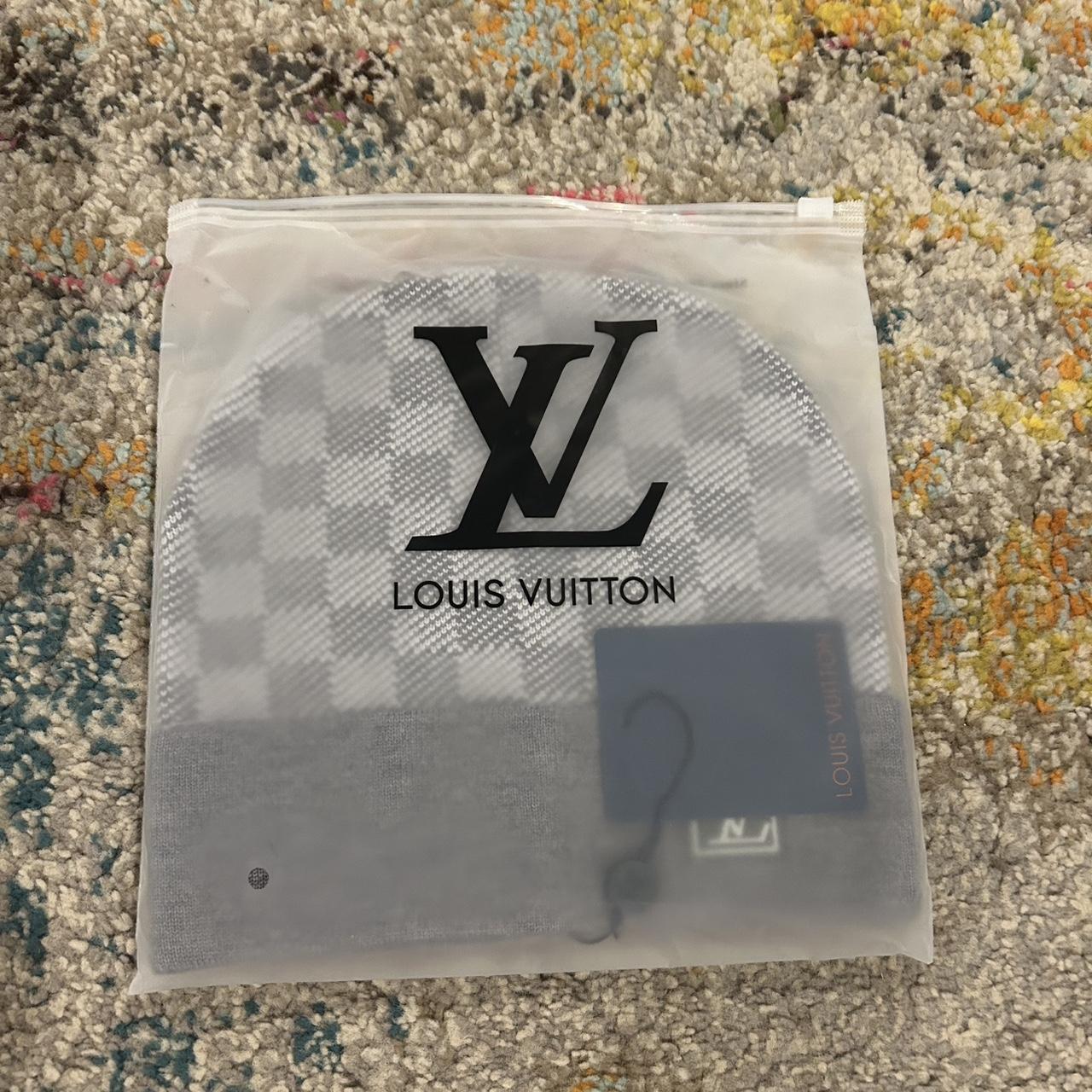 Grey Louis Vuitton beanie Great for the winter... - Depop