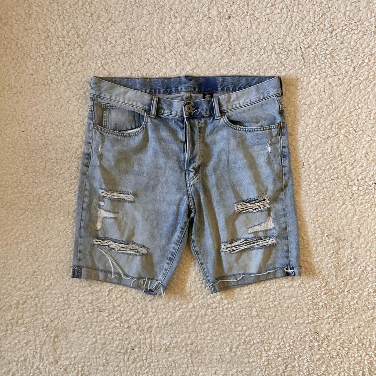 Jorts!! Distressed look with pockets!! Brand:... - Depop