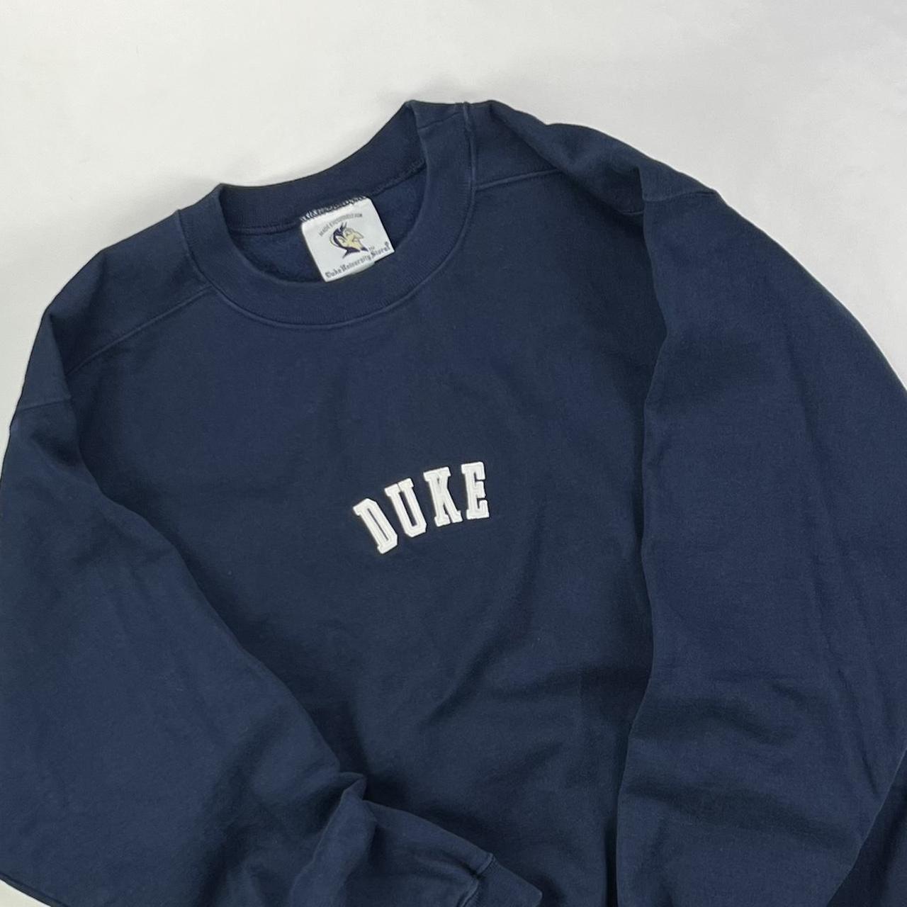 Duke Men's Navy Sweatshirt | Depop