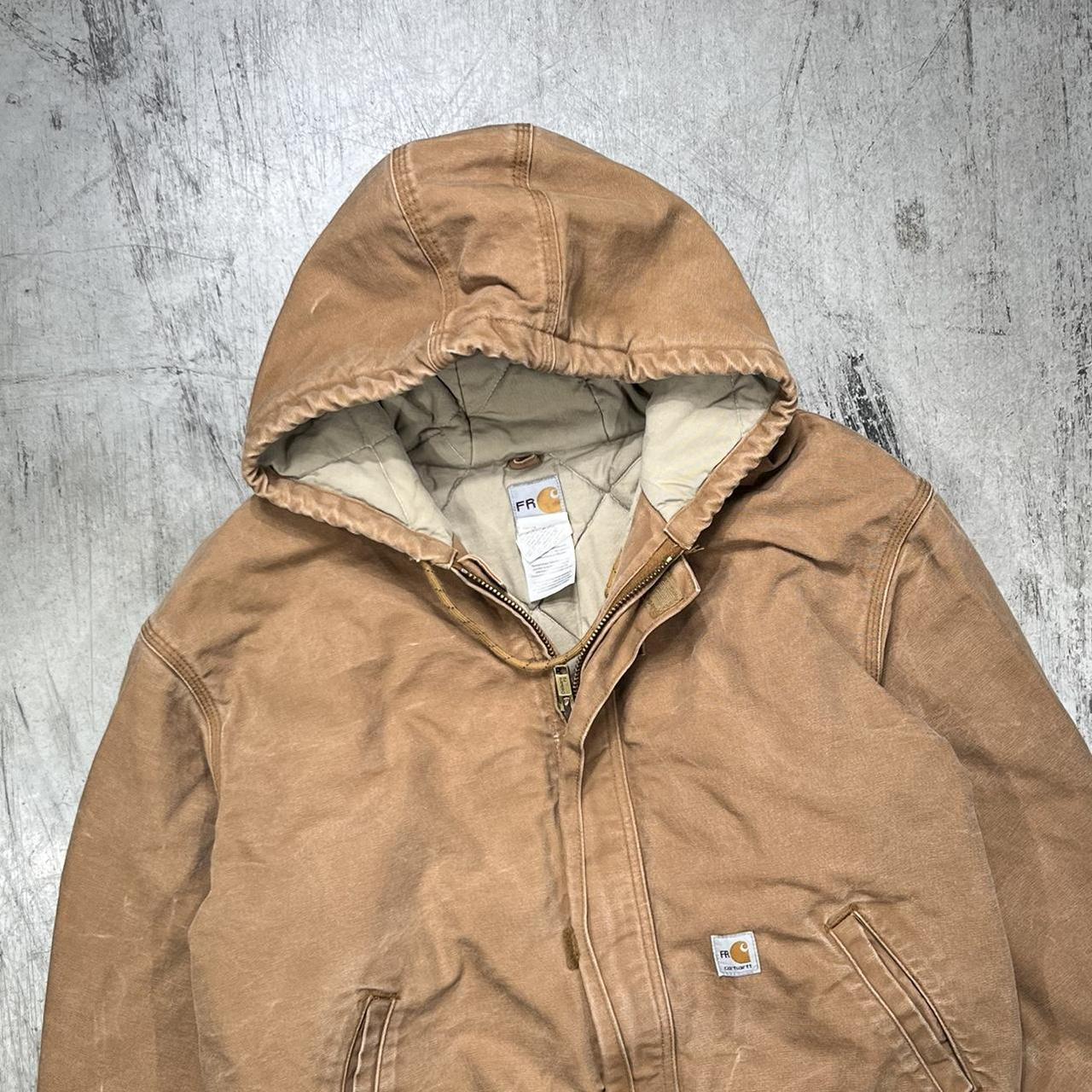 CARHARTT FIRE RESISTANT FULL ZIP HOODED WORKWEAR... - Depop