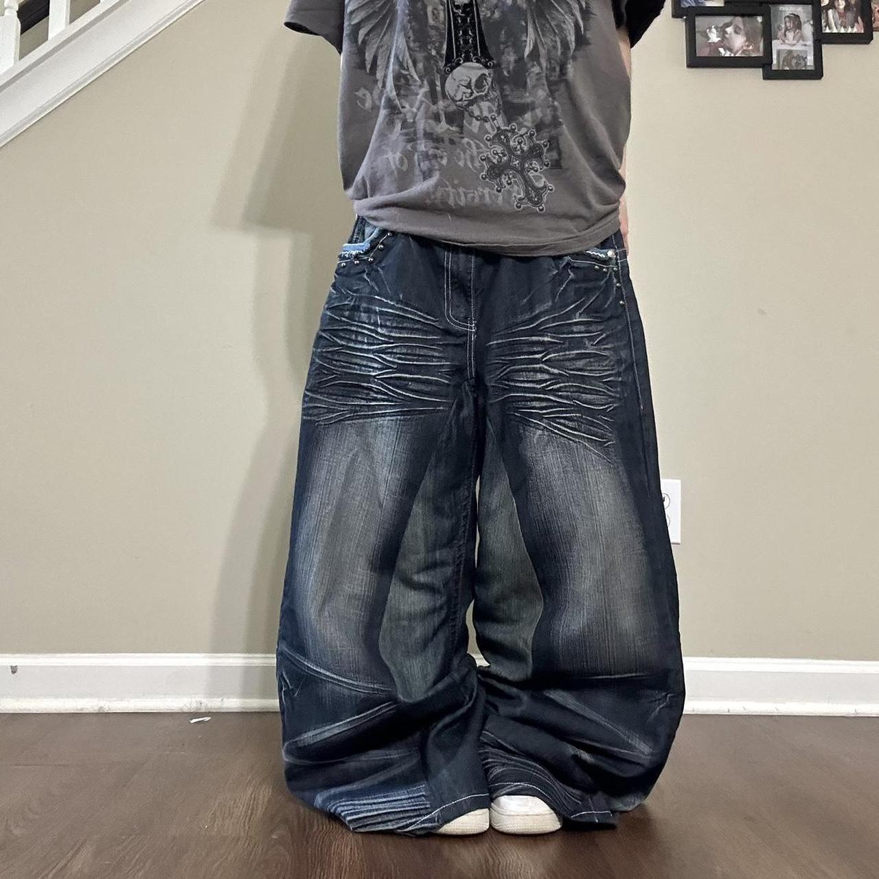 grunge 90s 2000s baggy jeans - unisex - super cool... - Depop