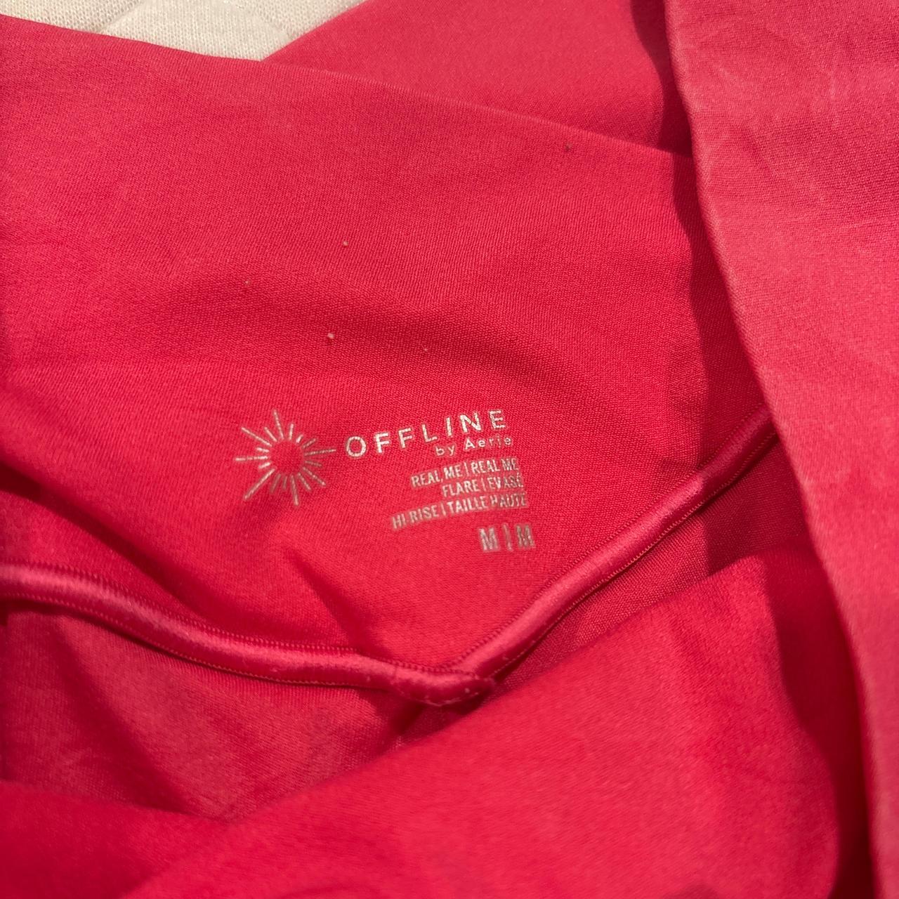 Hot pink Offline flare pants from aerie 💗 Size M,... | Depop