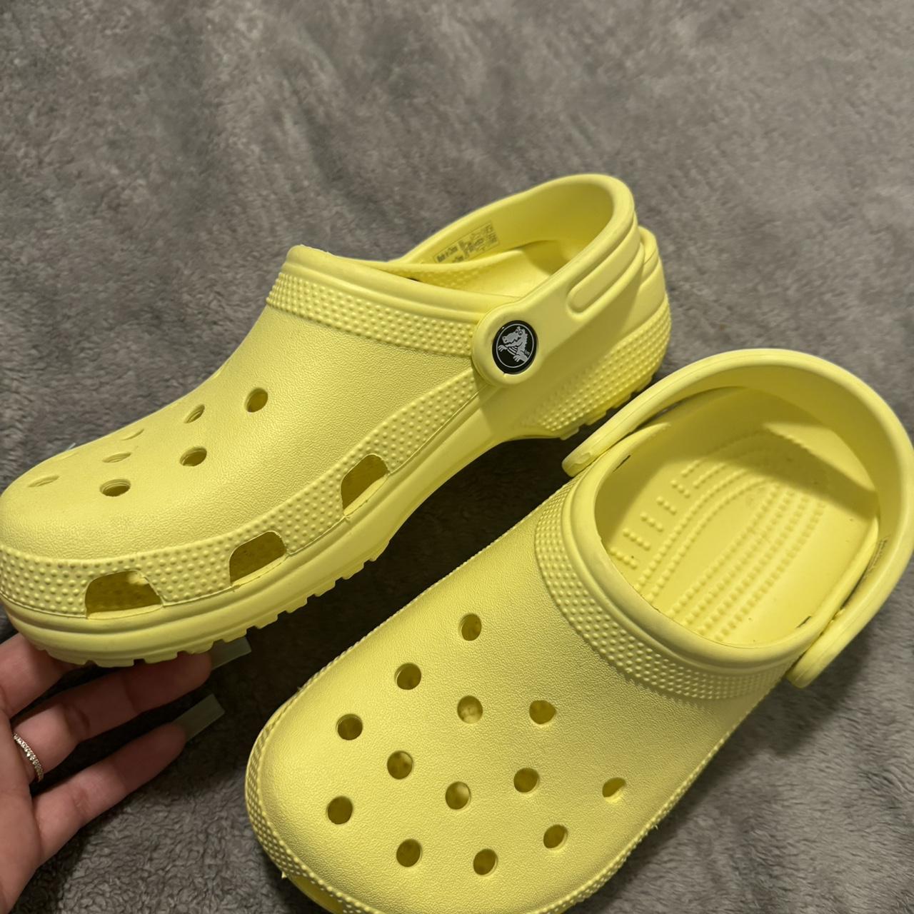 Women’s yellow crocs - Depop