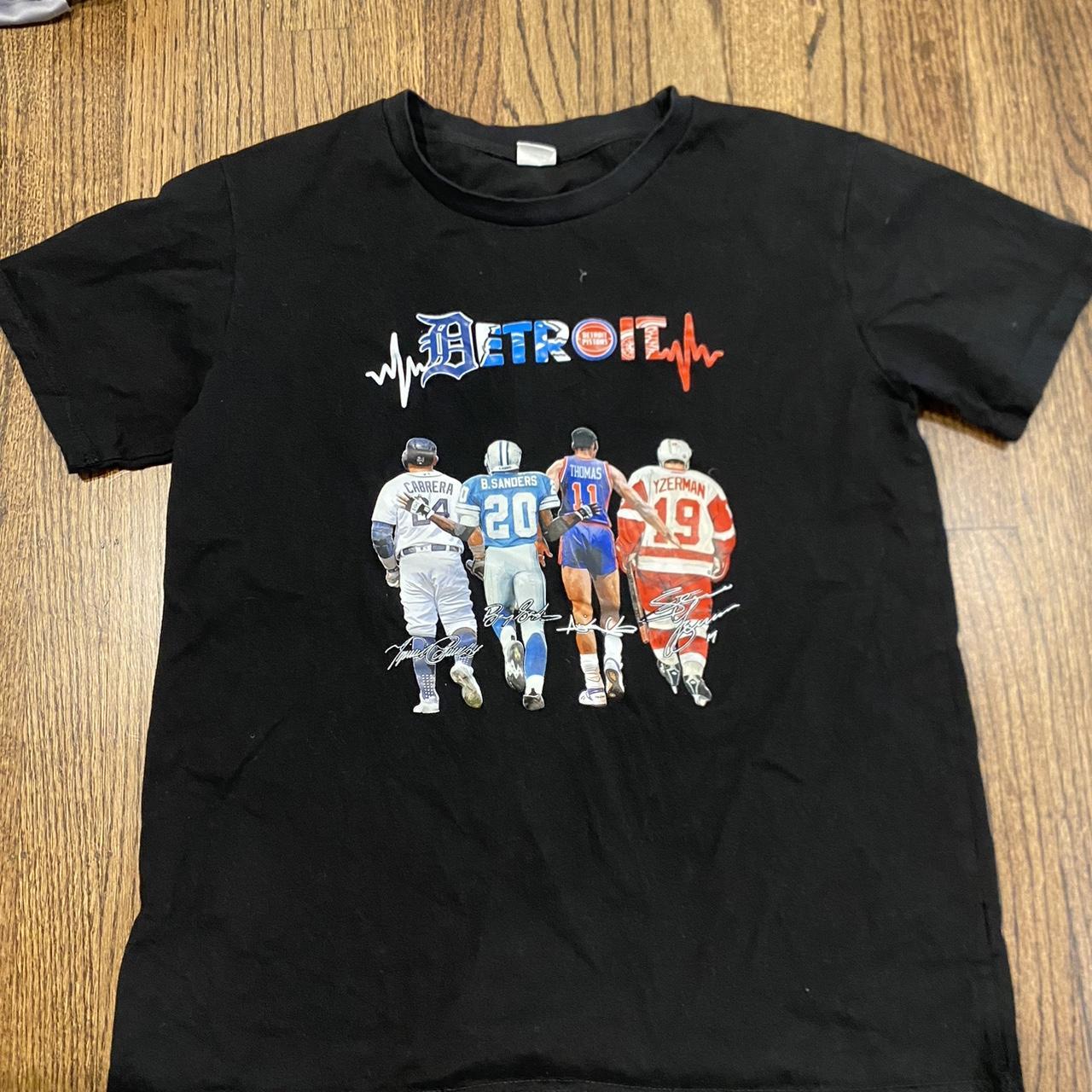 Detroit sports legends tee barley used - Depop
