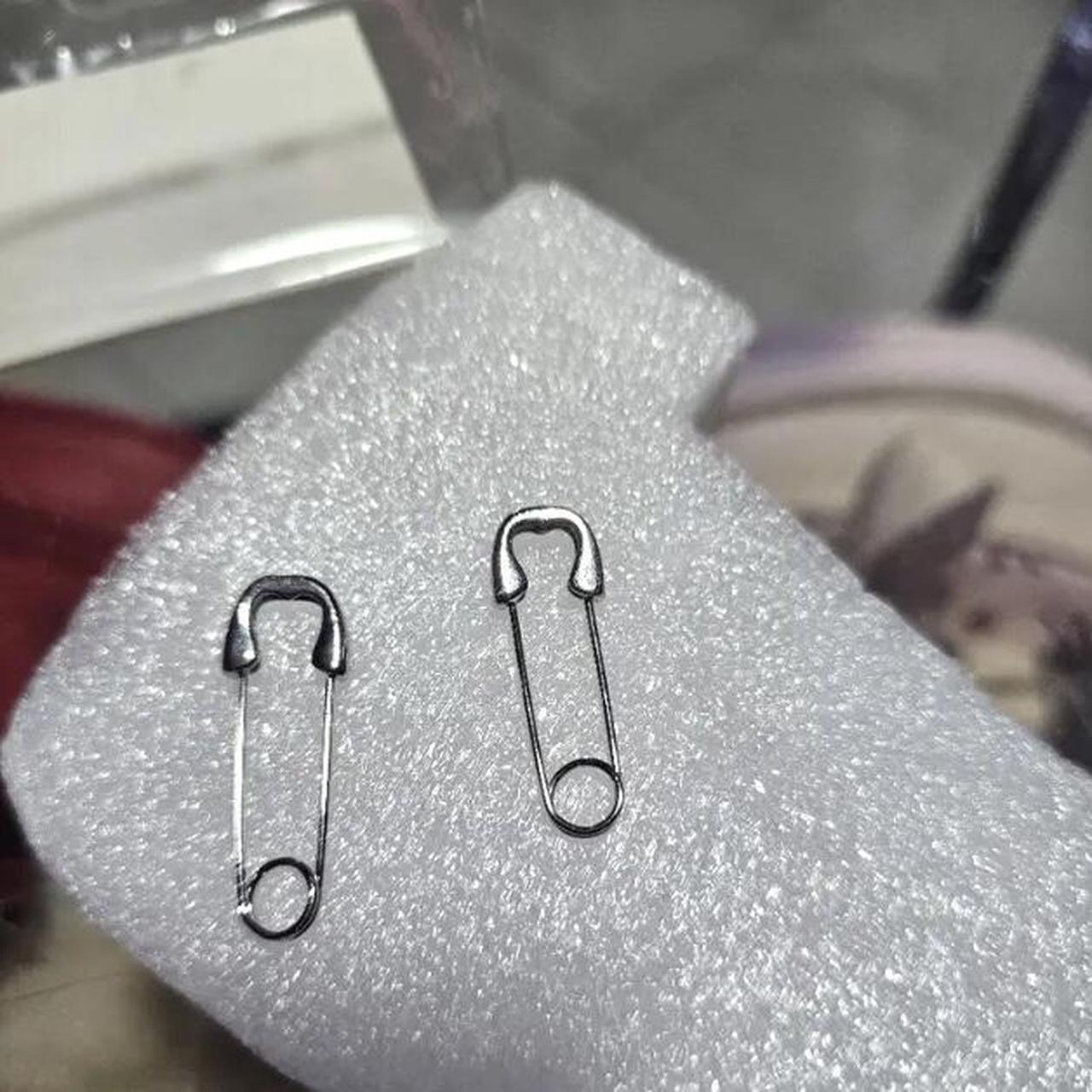 Unique Elegant Punk Gothic Style Safety Pin Design... - Depop