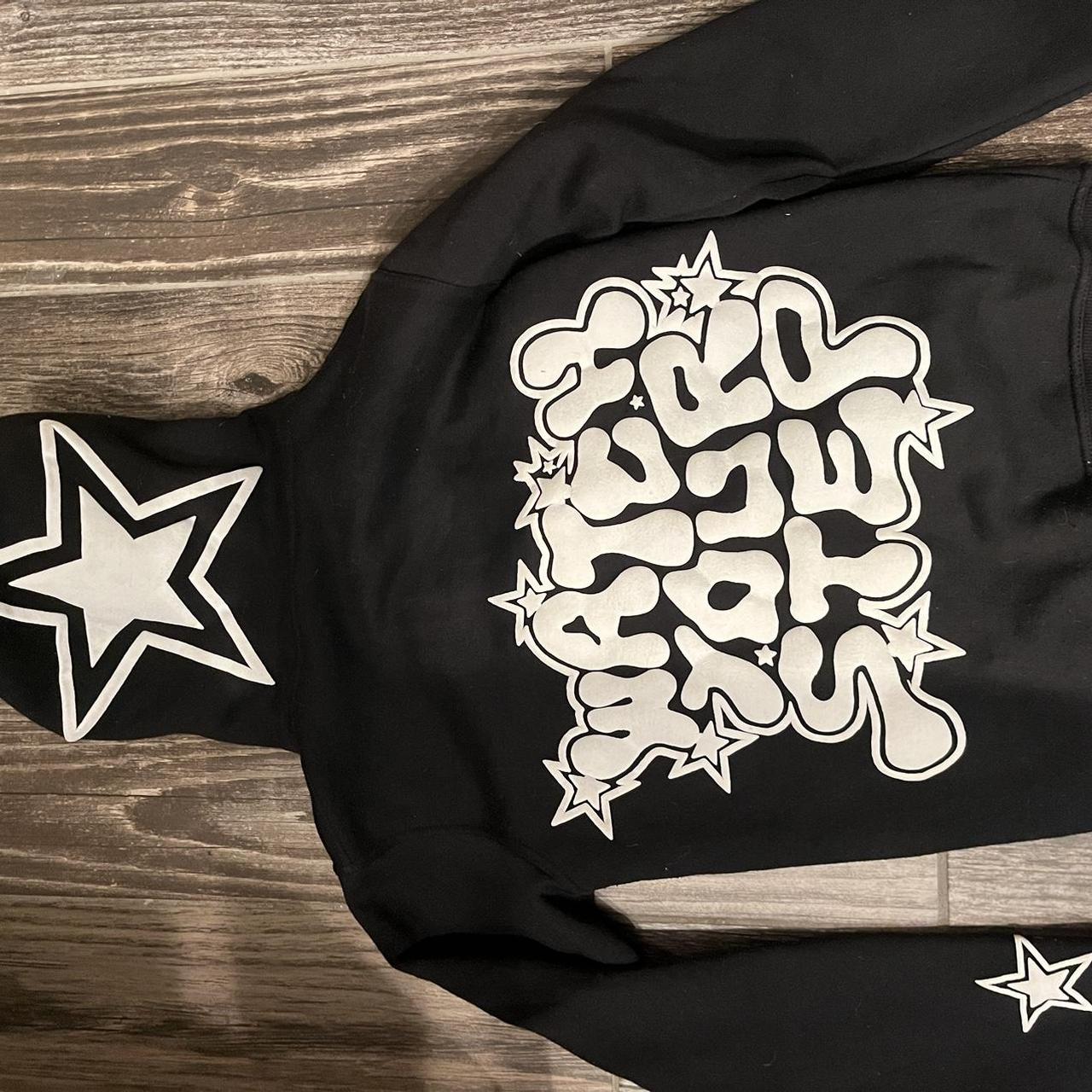 Tuff puff print WYS zip up hoodie... - Depop