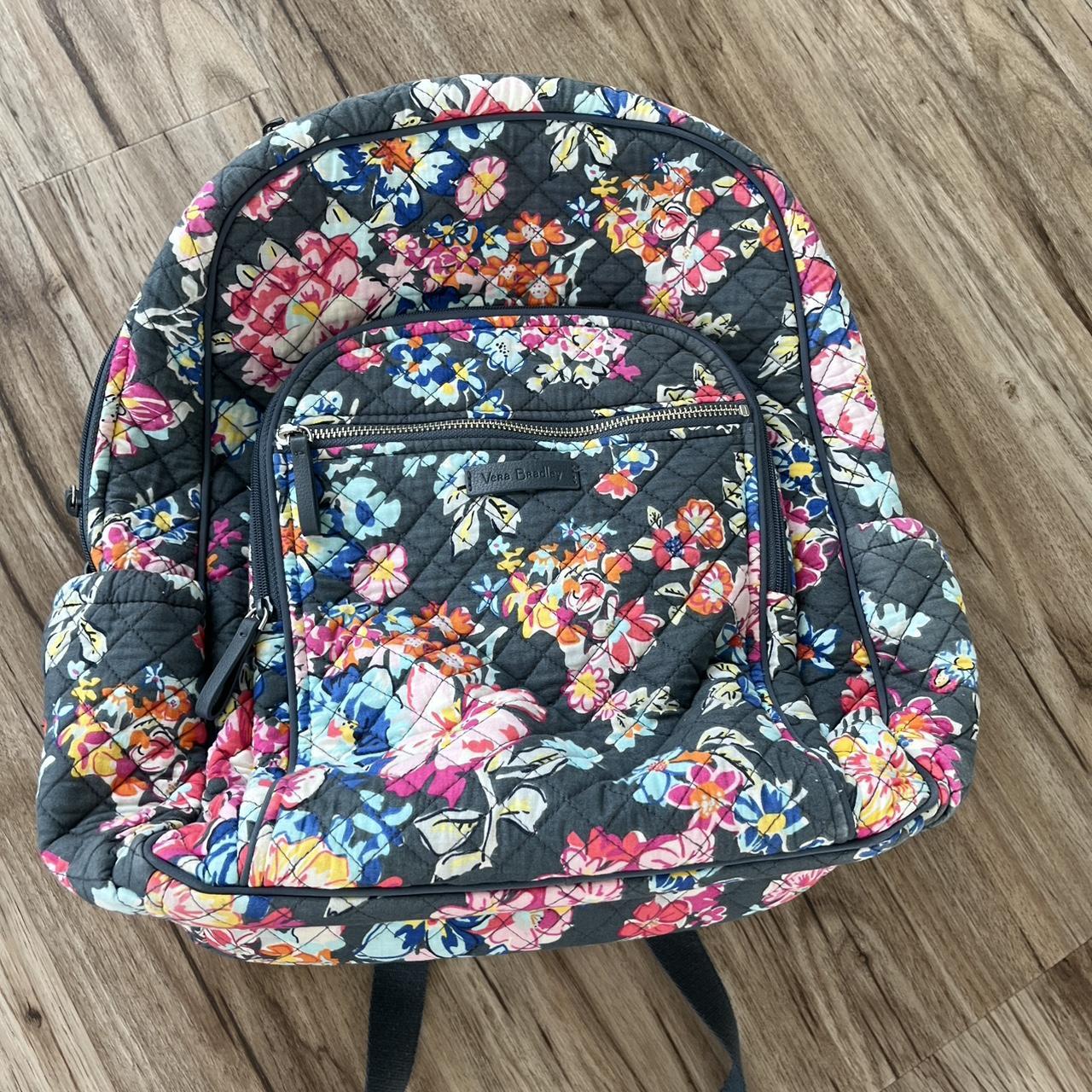 Vera Bradley Backpack Small hole on material on... - Depop