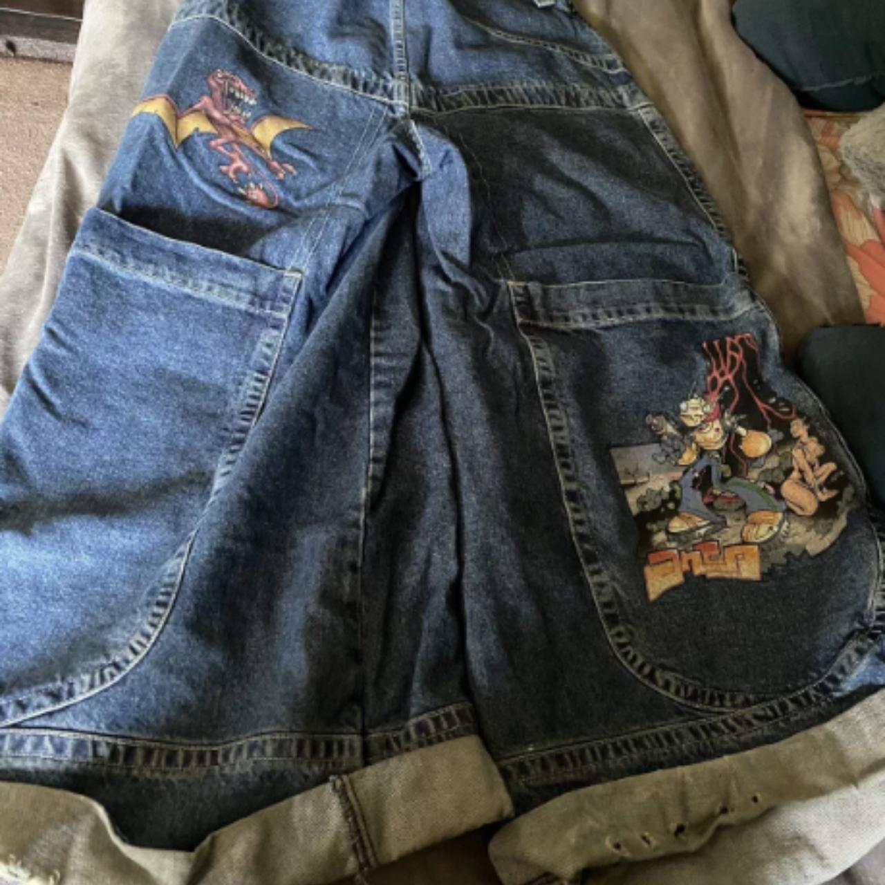 Jnco Jeans Leeping Leaping Lizards - Depop