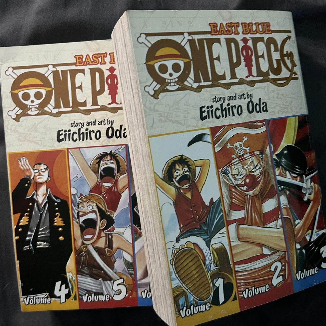 ONE PIECE manga volume 1,2,3 then manga book 4,5,6 - Depop