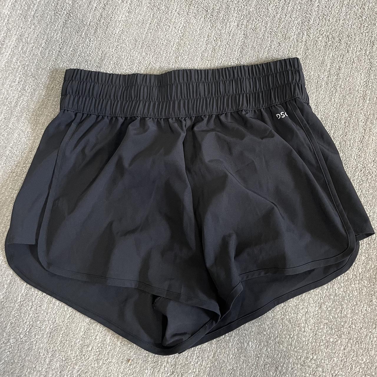 Black DSG shorts with built-in liner - very comfy... - Depop