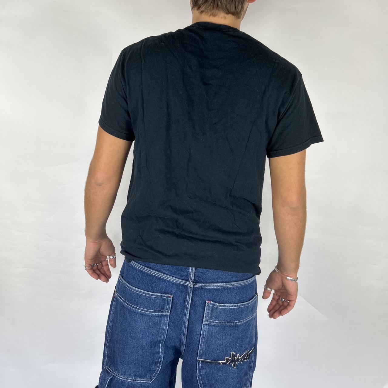 Vintage gothic biker rock style black fitted y2k... | Depop