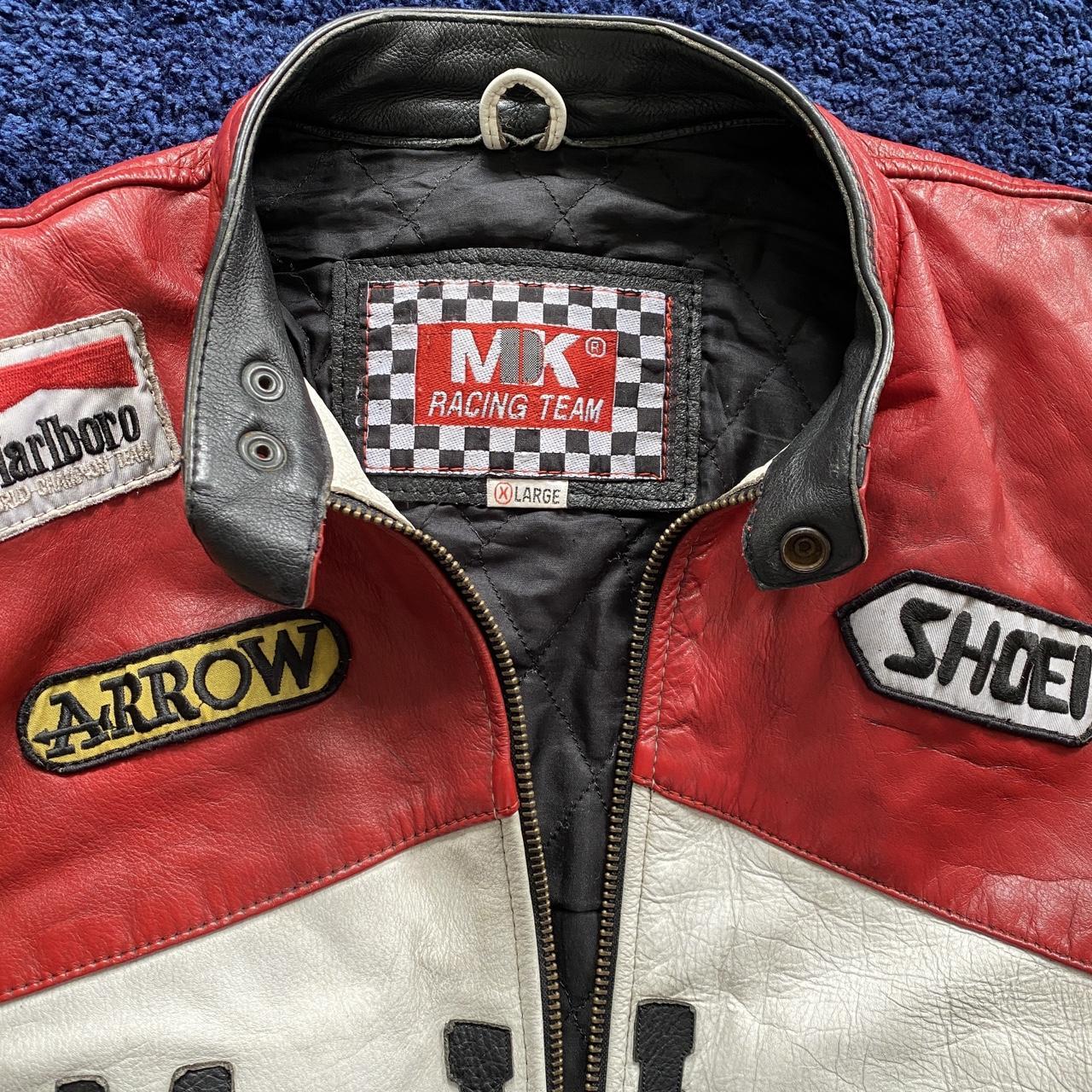 Vintage Marlboro Racing Leather Jacket Iconic true... - Depop