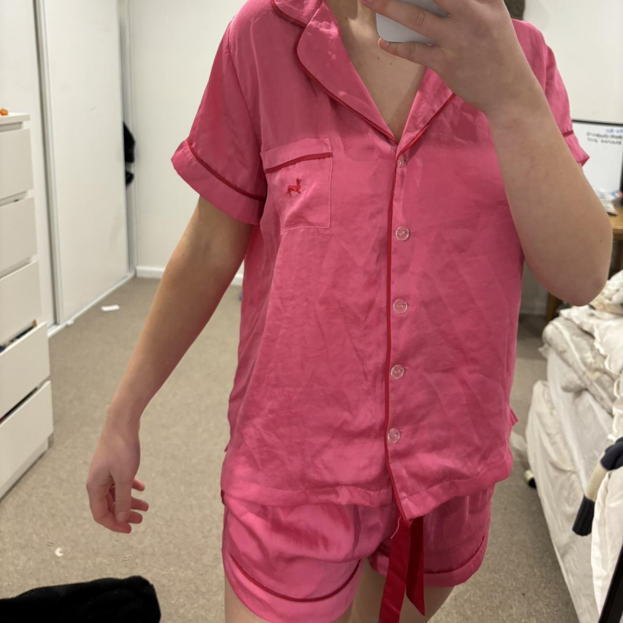 Peter Alexander satin hot pink set - no longer... - Depop