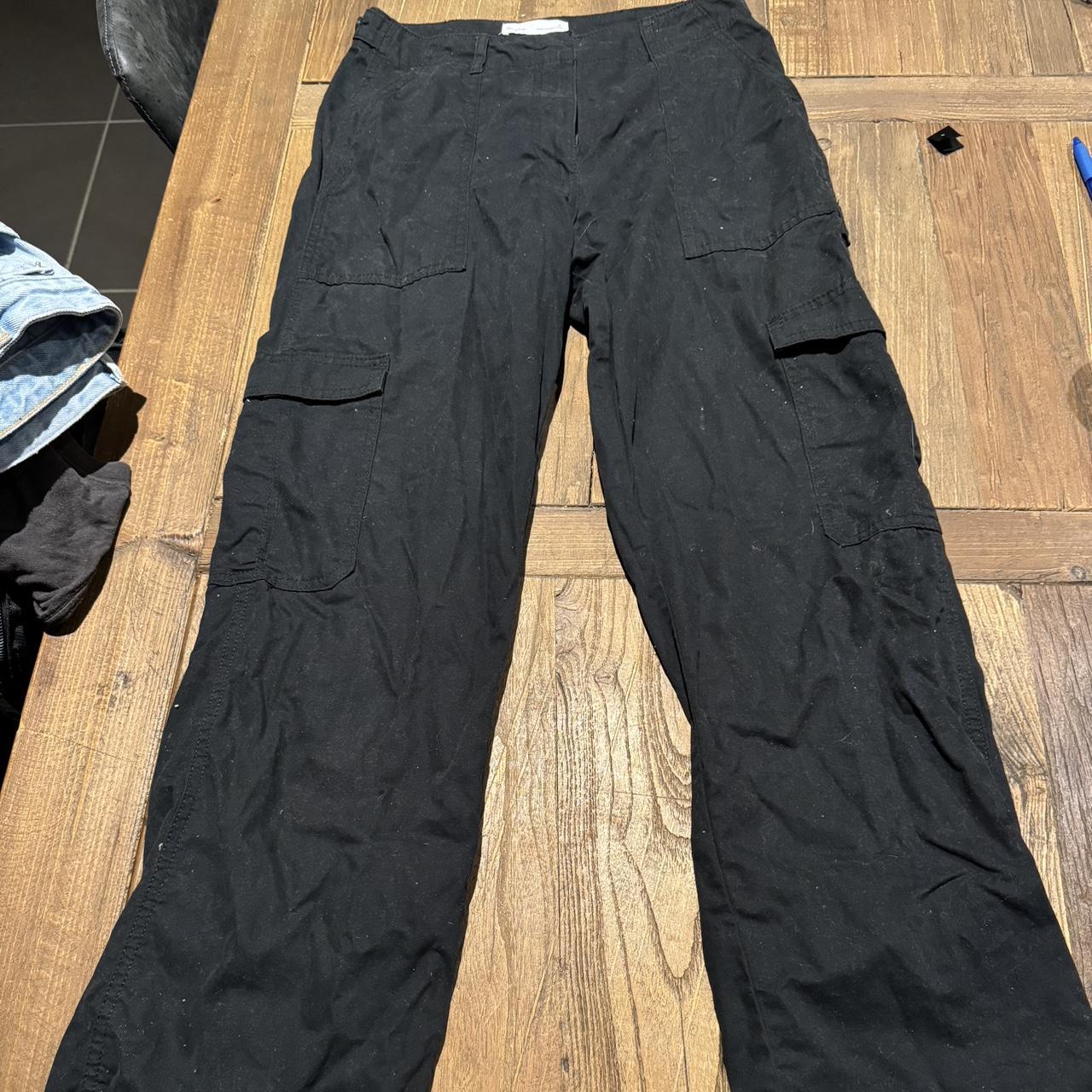 supre black cargos size 8 - Depop
