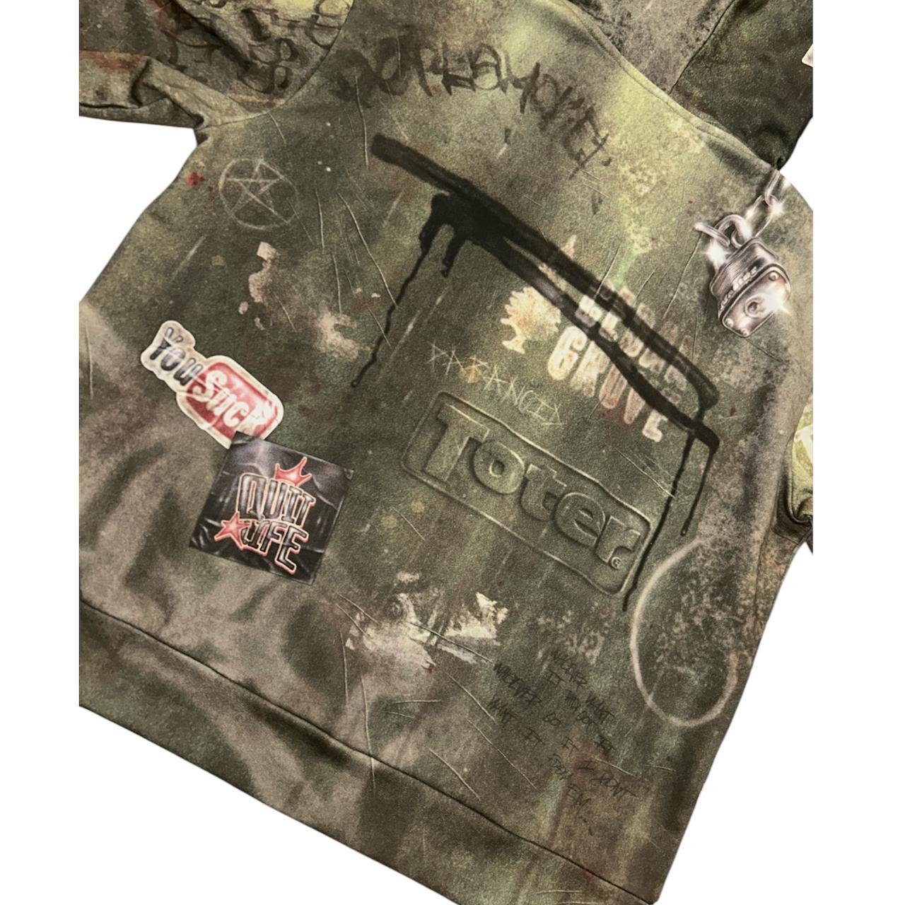 HJR DIGITAL TRASH CAMO HOODIE Very rare Medium tag... | Depop