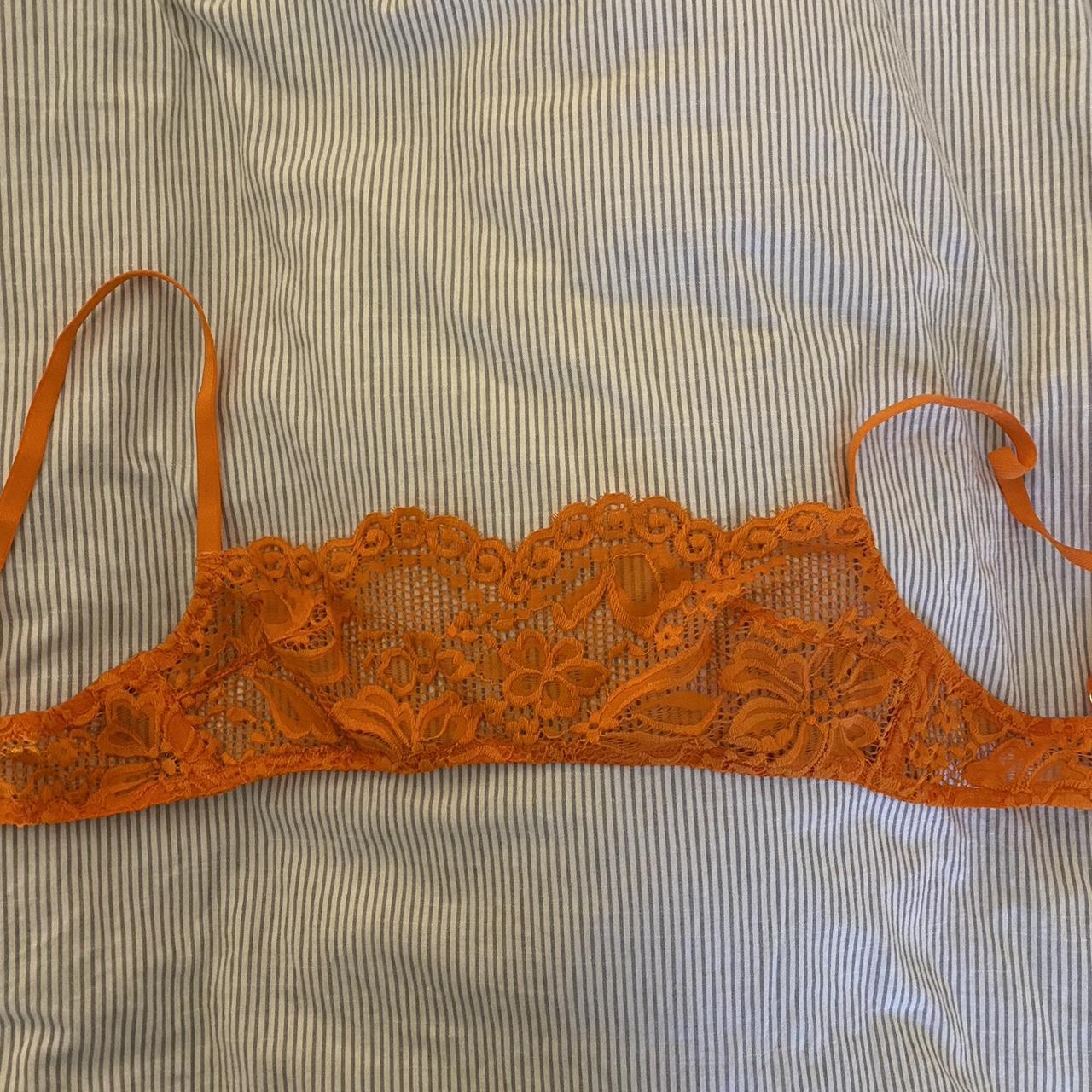 Fruity booty tangerine bra Barely worn, just not my... - Depop